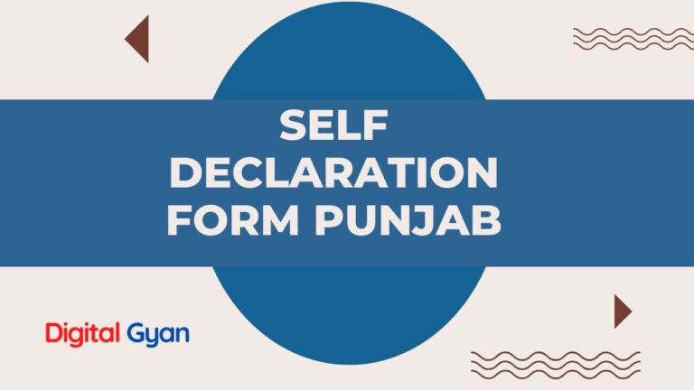self declaration form – Digital Gyan
